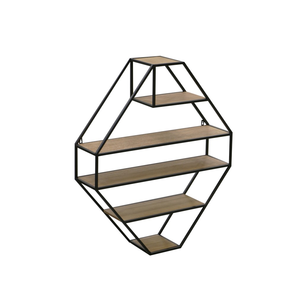 Repisa de metal con madera - Repisas metálicas