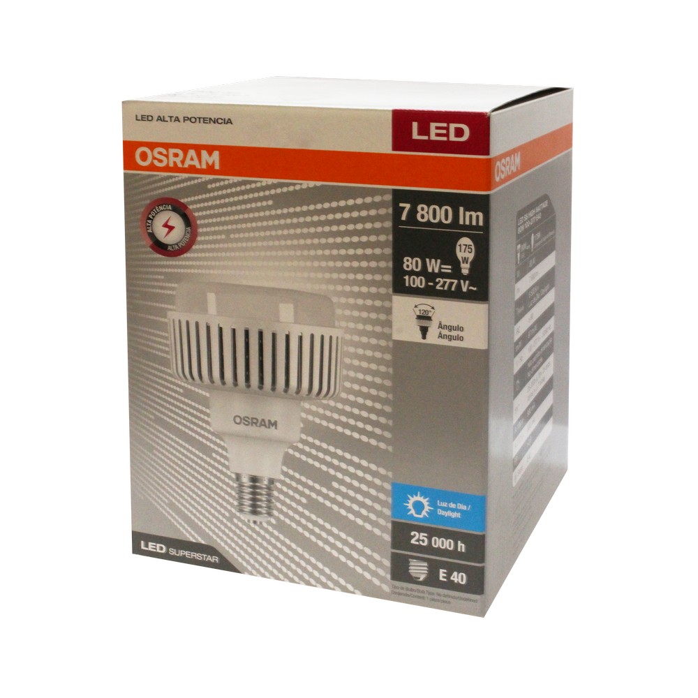 Foco led 80 w e40 luz blanca - Focos led