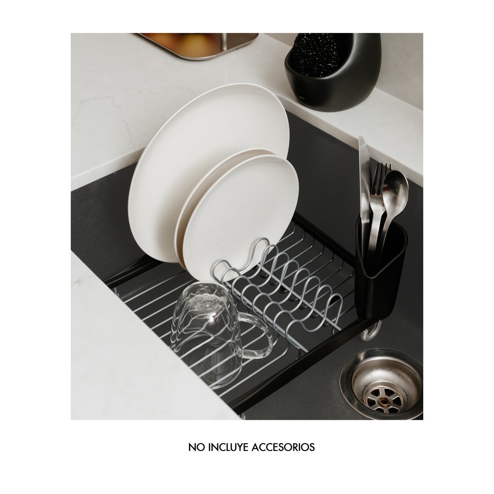 Escurridor metalico para platos con soporte - Escurridores y bases