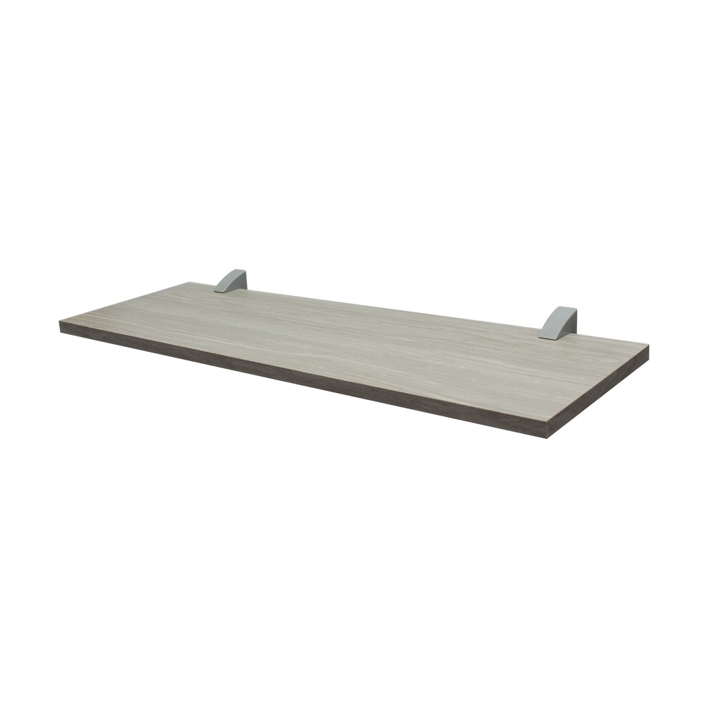 Repisa de melamina concept 1.5x20x60cm cemento soporte gris - Repisas ...