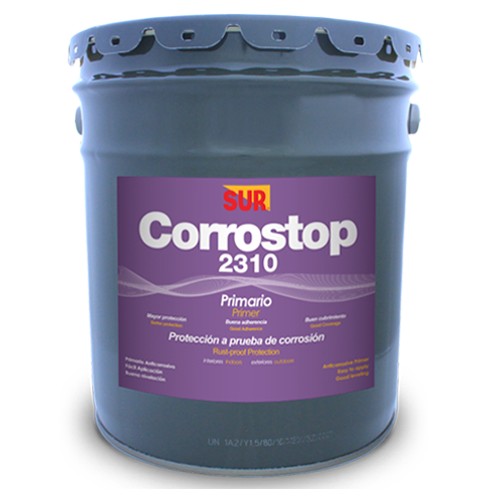 Pintura anticorrrosiva corrostop primario minio rojo 5 gal - colores de ...