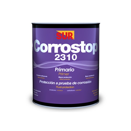 Pintura anticorrrosiva corrostop 1/4 gal primario minio rojo - colores ...