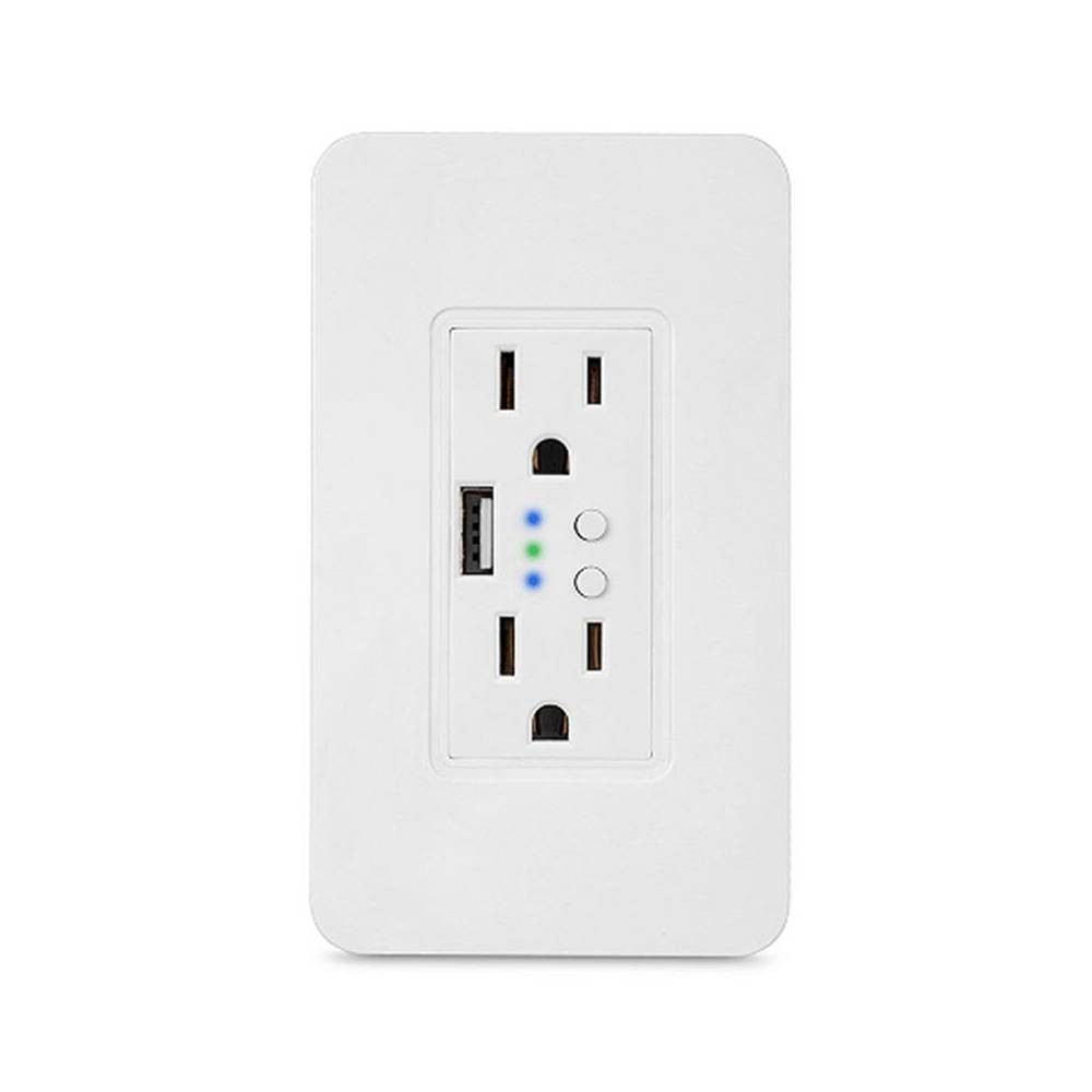 Tomacorriente doble inteligente con usb - Tomas de empotrar