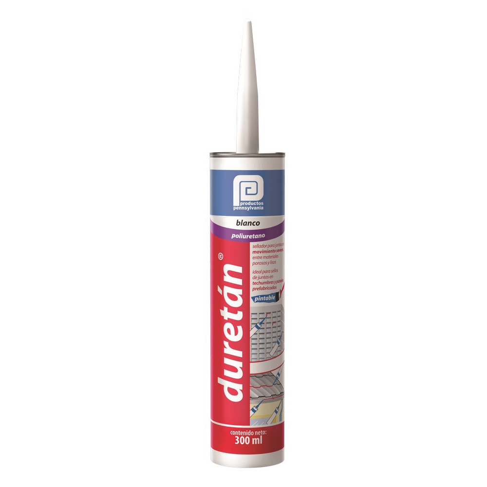 Sellador Duretan 300ml 100 Porciento Pintable Blanco Silicon Para Sellador Duretan 300ml 100 Porciento Pintable Blanco Silicon Para