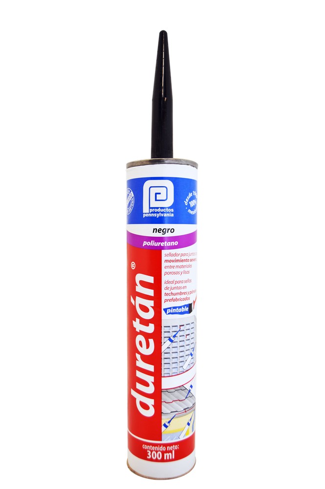 Sellador duretan 300ml 100 porciento pintable negro - Silicones para ...