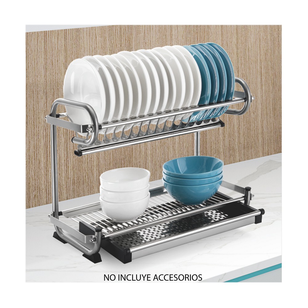 Escurridor de acero inox para platos 500mm - Escurridores y bases