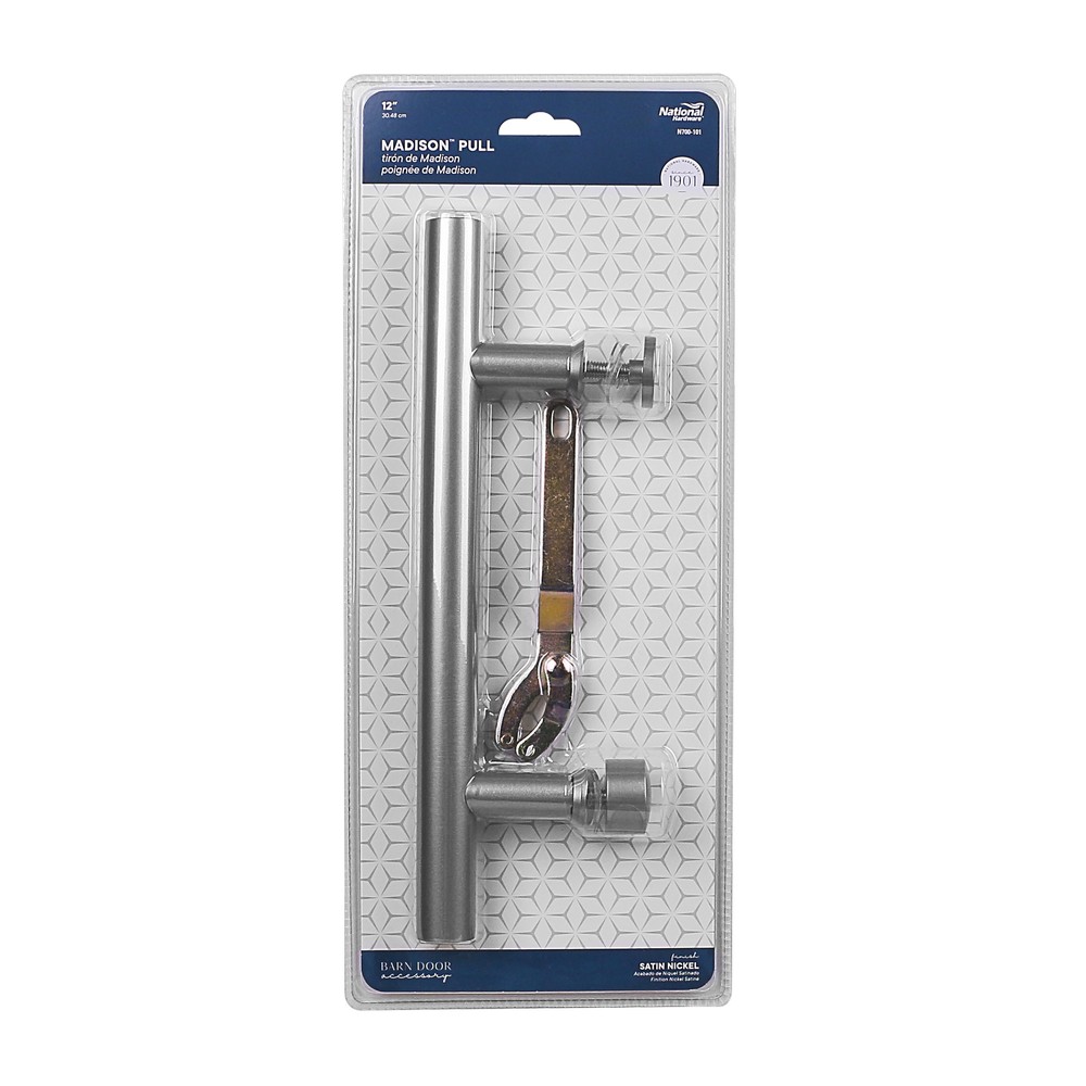 Haladera para puerta corrediza nickel satinado 12 pulg - Haladeras