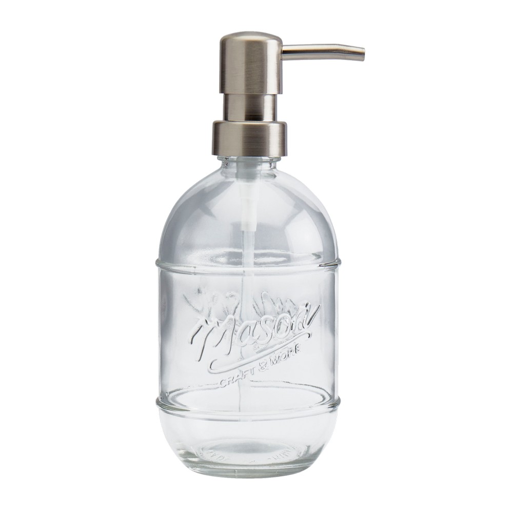 Jabonera para liquido vidrio 16 oz - Dispensadores de jabon y espuma