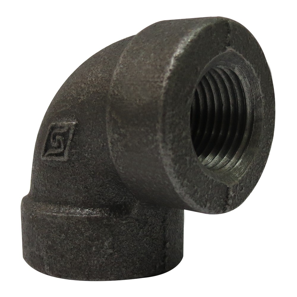 Codo negro 3/4 pulg 90 grados 300lb