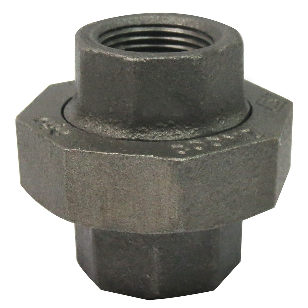 Unión universal negra 3/4 pulg