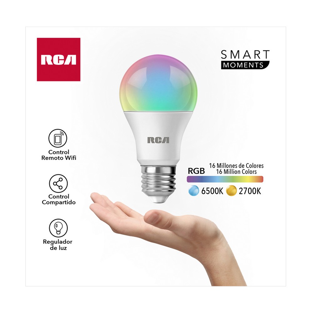 Bombillo led wifi colores 10w - Focos led