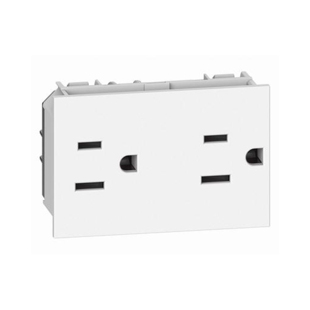 Tomacorriente 120-240 voltios blanco - Tomas de empotrar