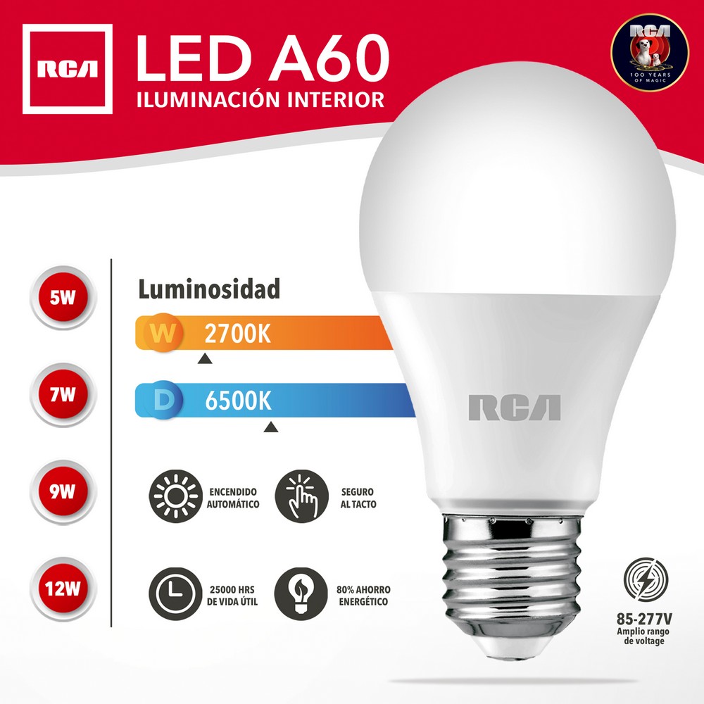 Foco led 12w e27 luz blanca - Focos LED