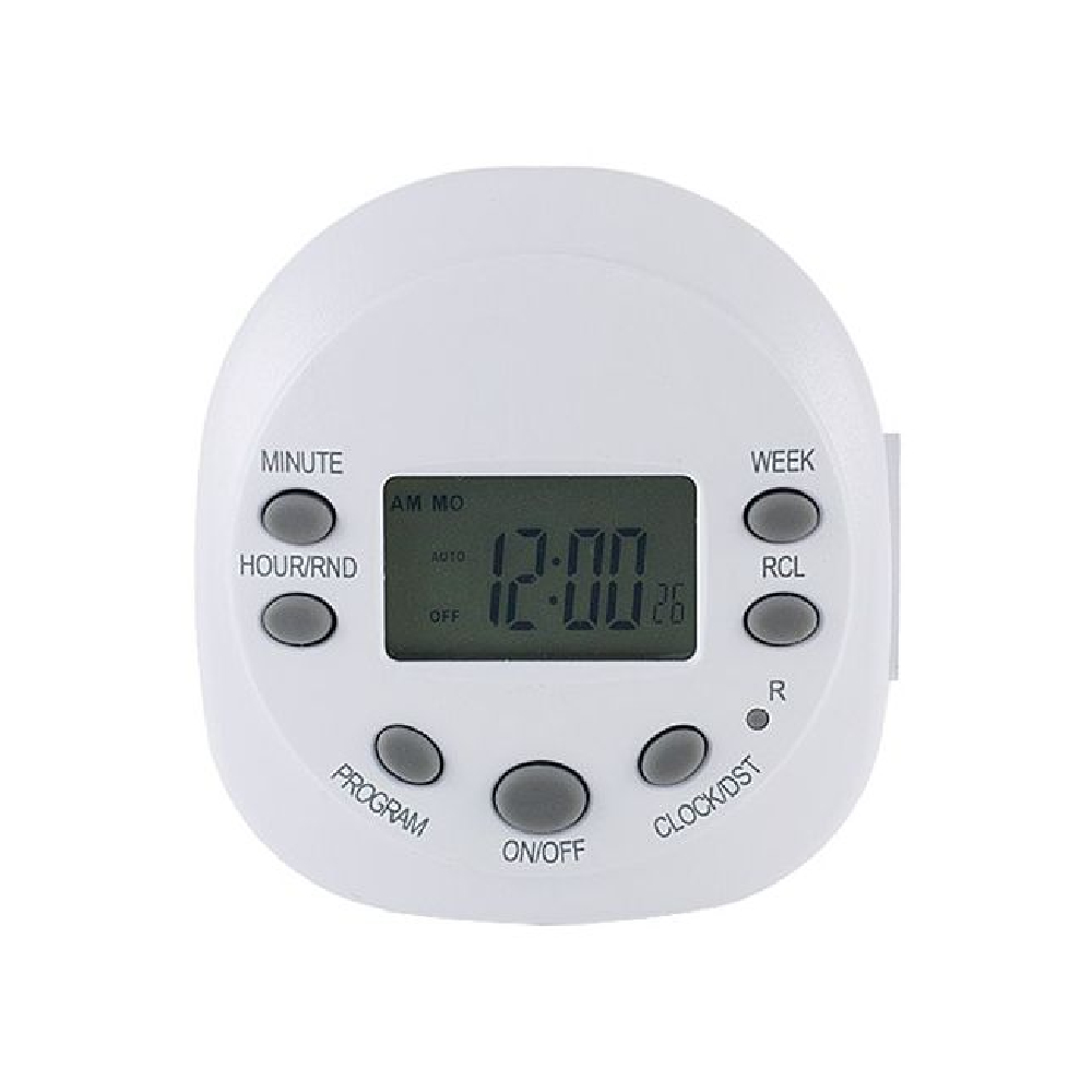 Timer digital 1 toma polarizado 15 amp - Interruptores tipo timmer