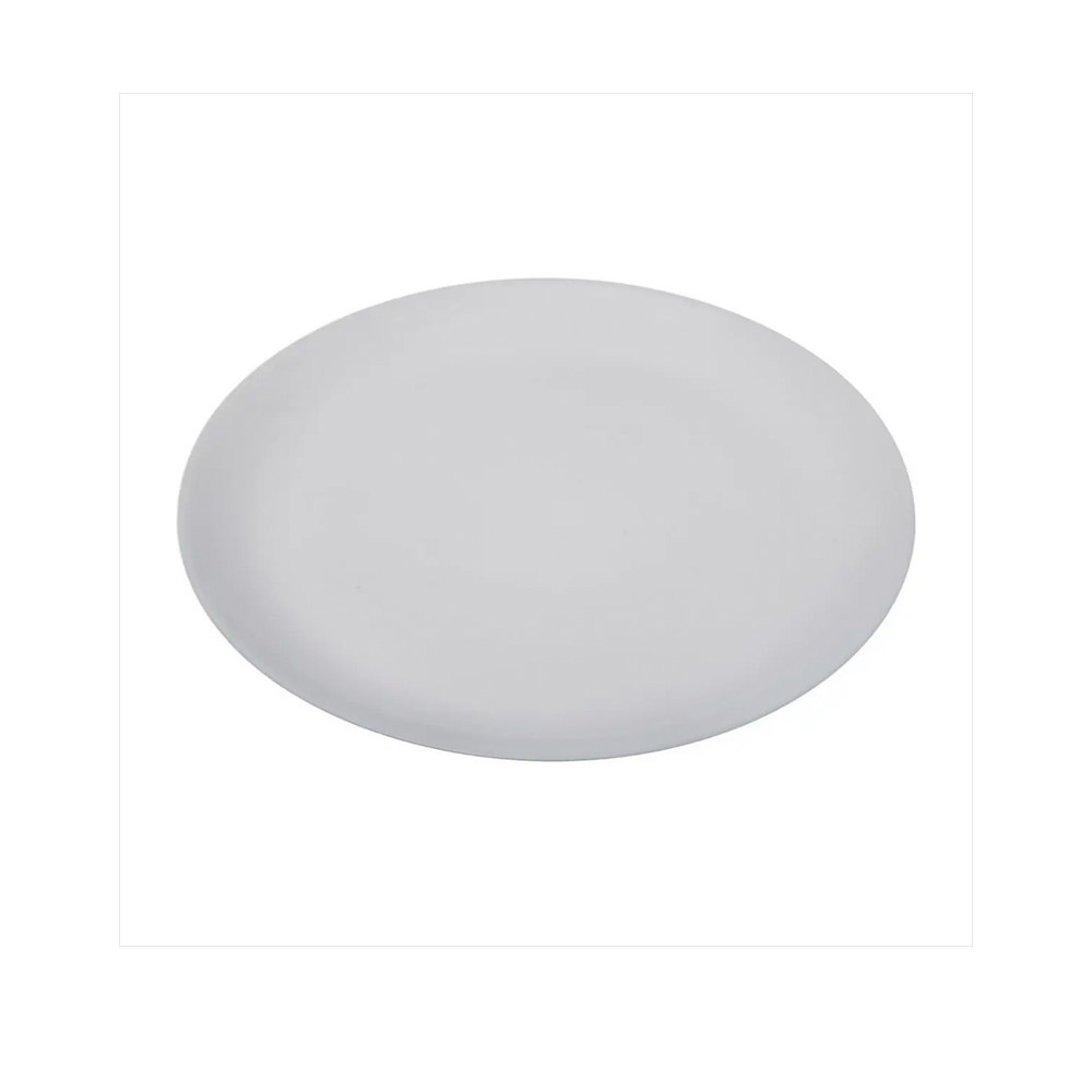 Plato de vidrio opalino 25cm blanco jeanne - Platos de vidrio