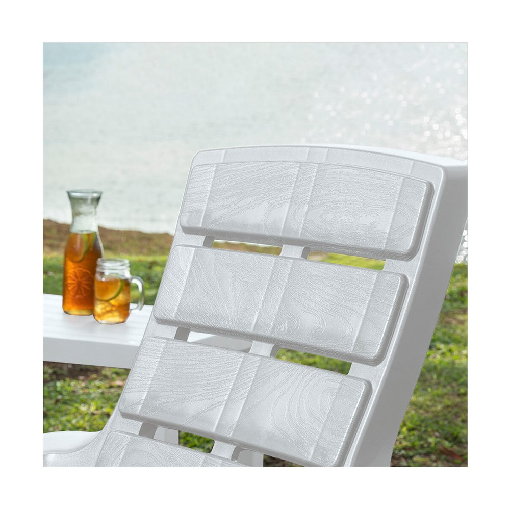 Silla playera de plástico 67.5x81.6x89 cm blanco - Sillas