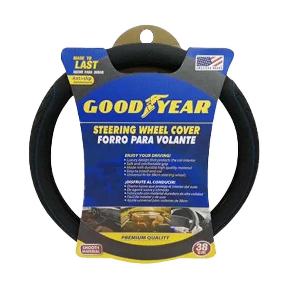 Forro para timon negro goodyear 991-1907072 - Forros para timon