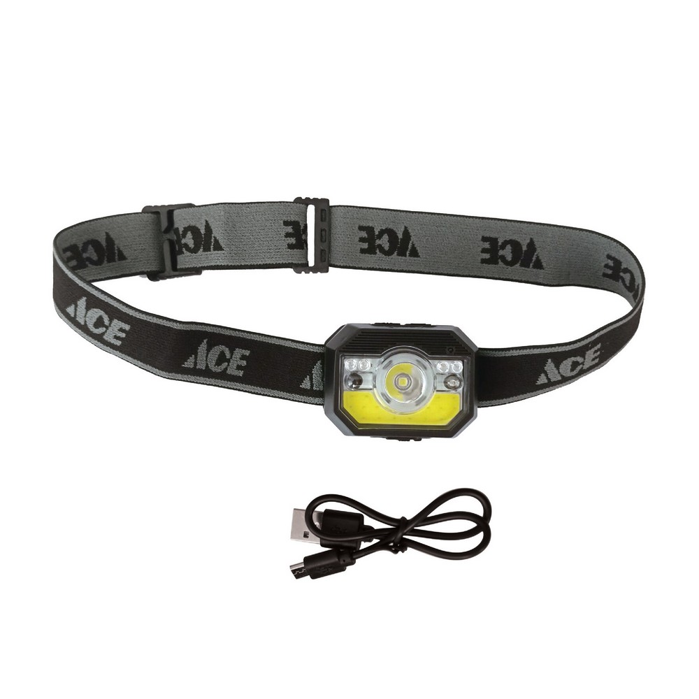 Lámpara de cabeza led recargable 350 lm ACE | Envíos a todo El Salvador