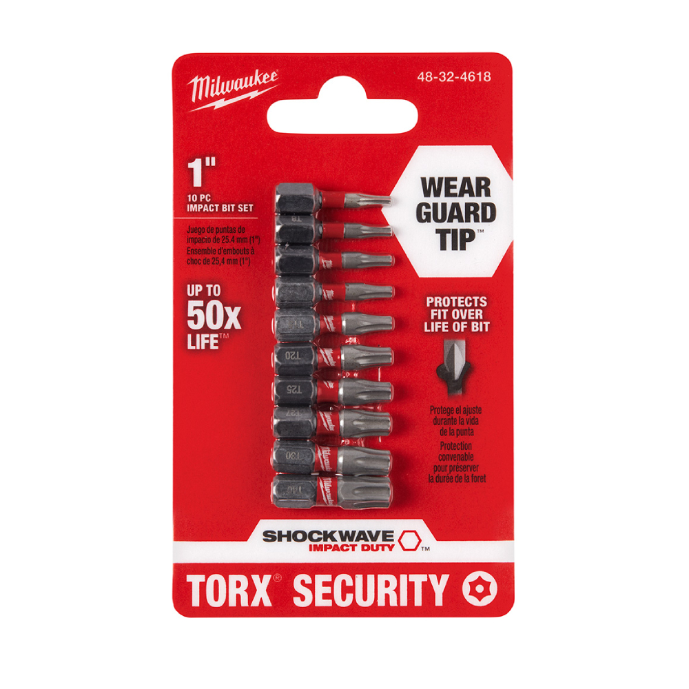 Set puntas torx de seguridad 10 piezas