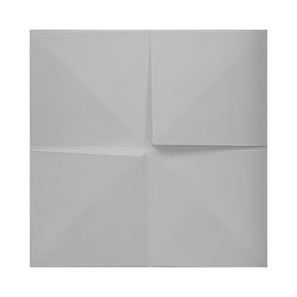 Panel decorativo de pvc pared 50x50 cm 3d rombos 12 pzas