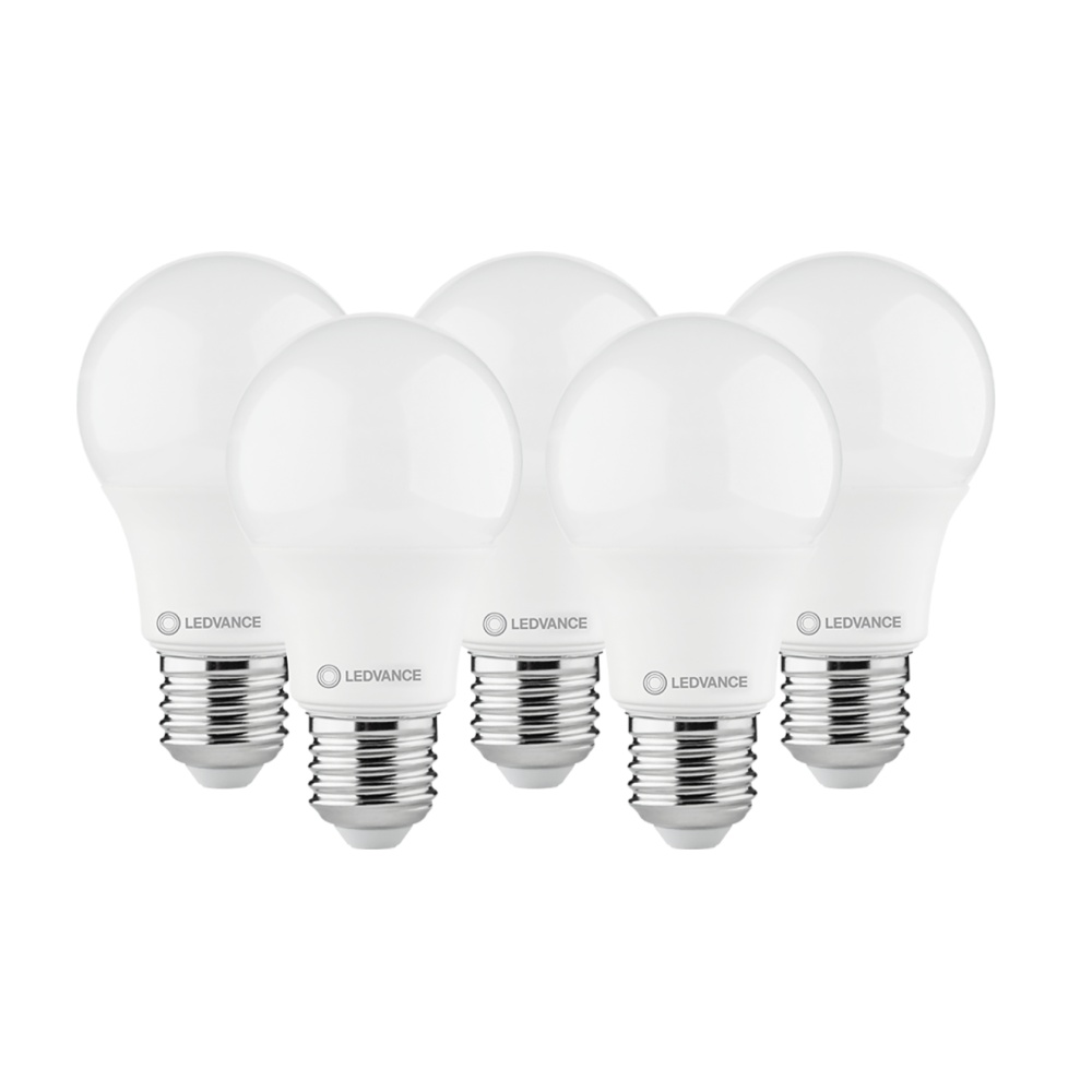 Foco led 8.5w e27 luz blanca set de 5 pzas