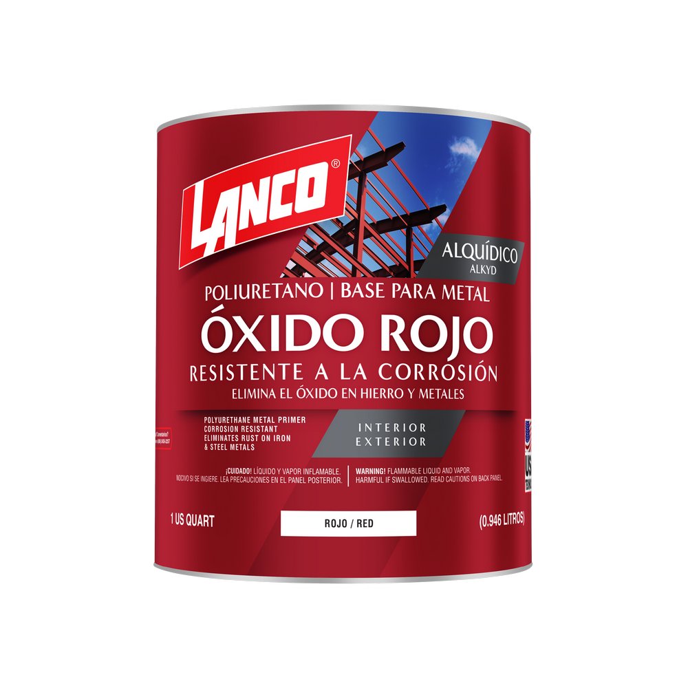 Anticorrosivo base minio rojo cuarto (0.946 l) - colores de línea ...