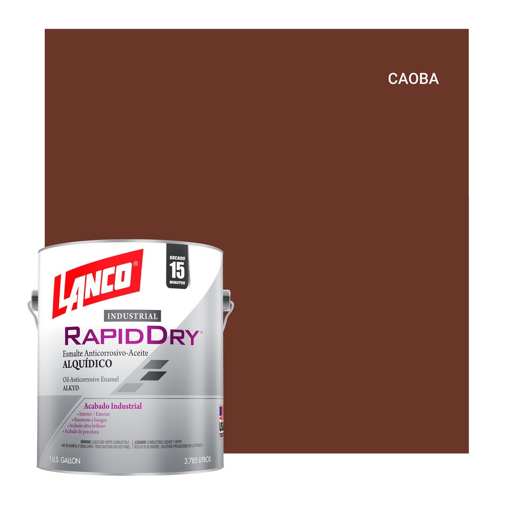 Anticorrosivo secado rápido color caoba brillante rapid dry 3.785 l (gal)