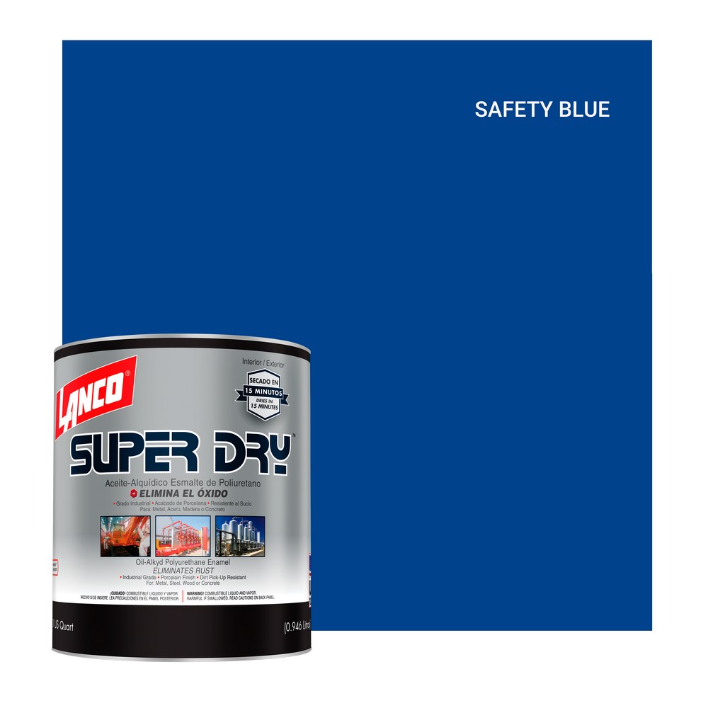 LANCO Anticorrosivo poliuretano color azul brillante sup...