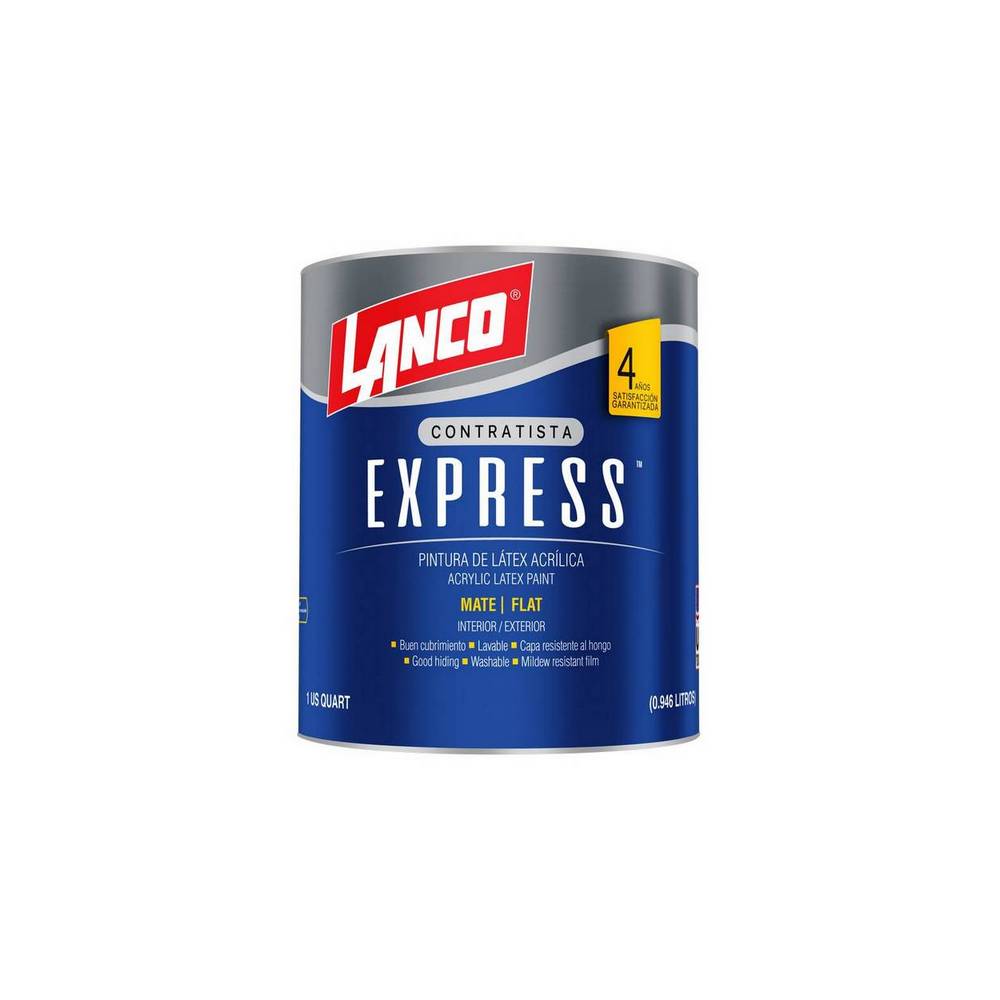 Pintura látex base tint mate express lx 0.946 l (qto) - Bases entintables