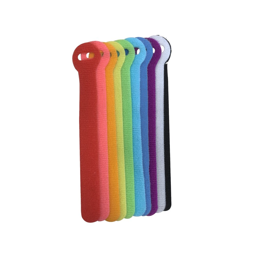Cintas de velcro autoagarre 15cm s/20 multicolor - Cinchos plásticos