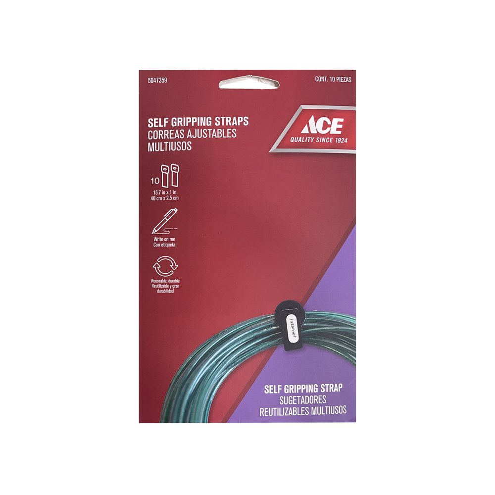 Cintas de velcro autoagarre con etiquetas 40cm s/10 negro - Cinchos ...