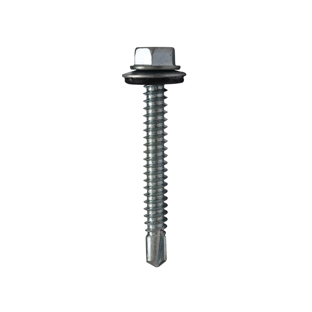 Tornillo para techo punta broca rojo teja 1/4x3 pulg s/100 - Tornillos ...