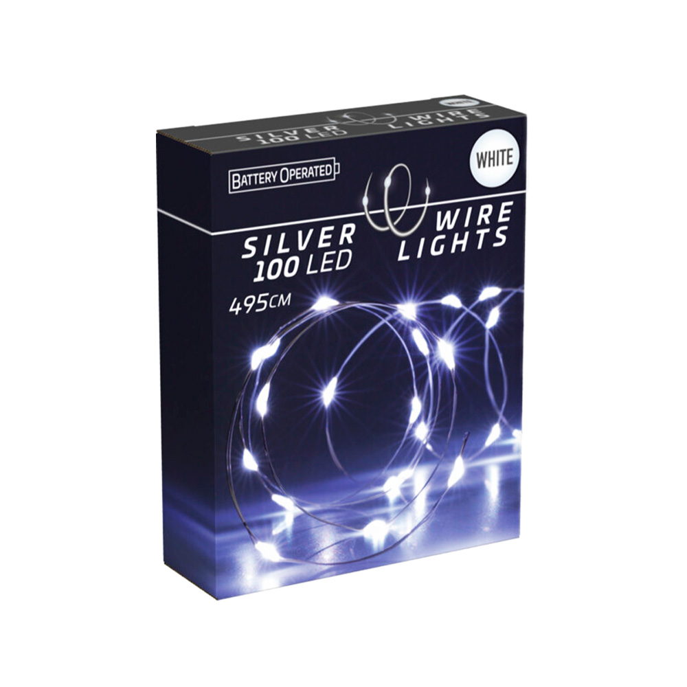 Luces navideñas led 100l white - Luces led navideñas