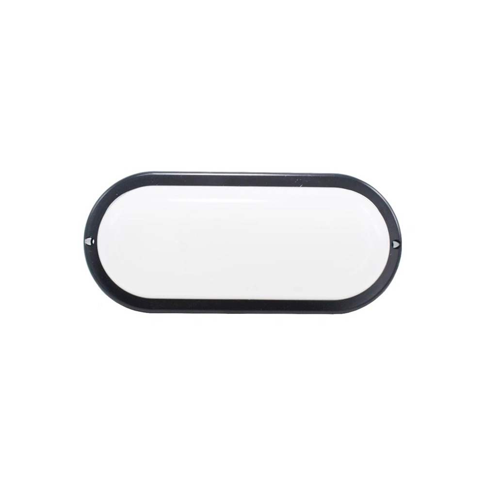 Plafonera led para pared ovalada 18w negra - LÁmparas de pared