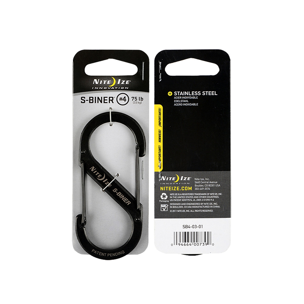 Gancho con seguro acero inox 33 kg s-biner - Cuerdas y arnes de seguridad