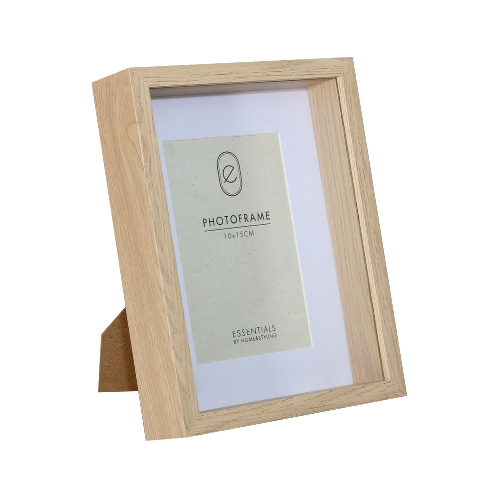 Marco para foto de madera 22x17 cm beige