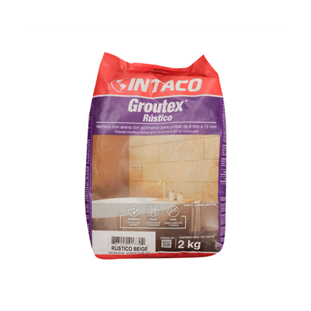 Fragua con arena color beige 2 kg - Cemento para ciza