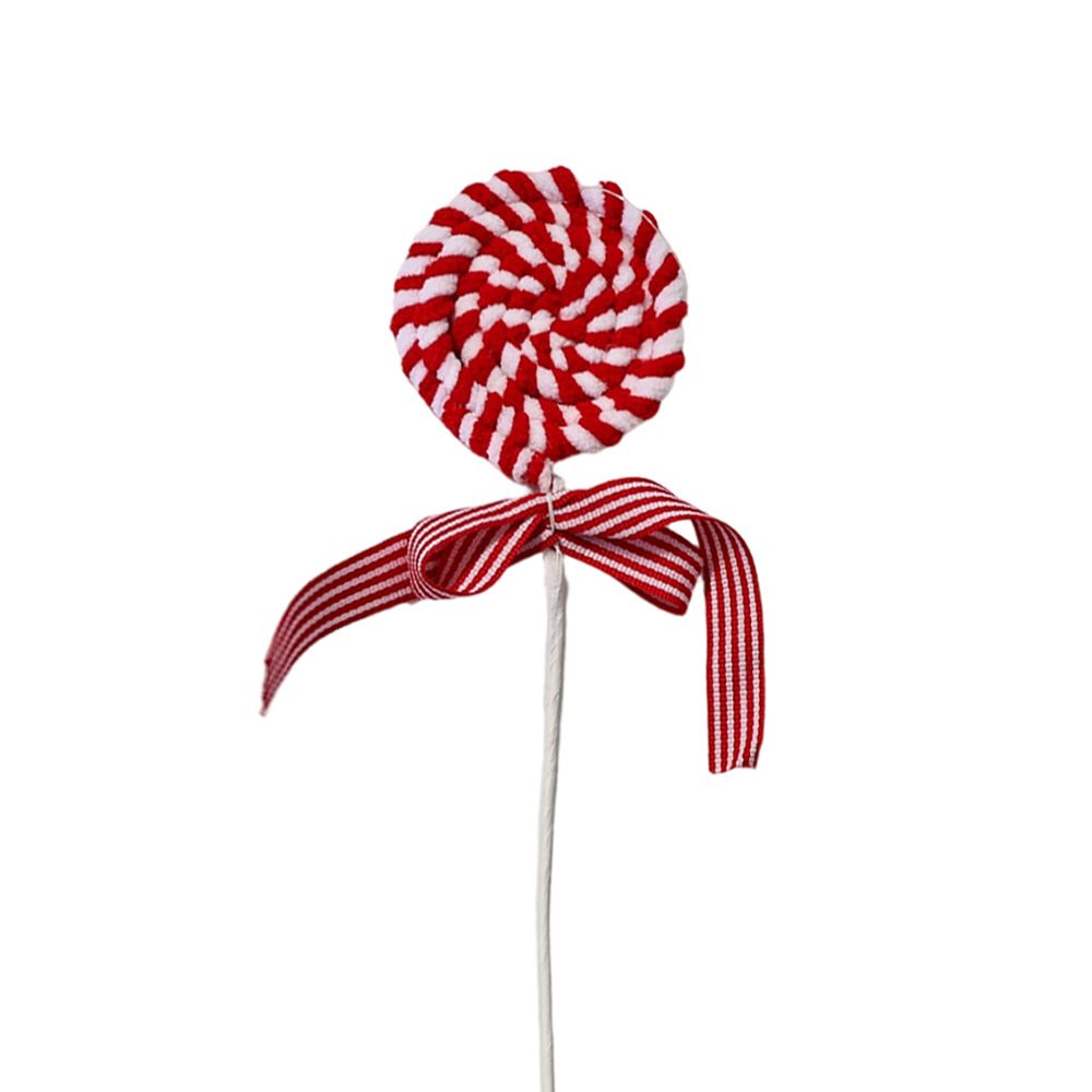 Rama navideña 42 cm candy cane rojo/blanco jbxmas - Flores y ramas