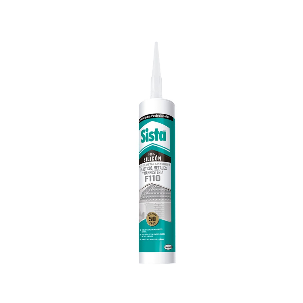Silicon 100% blanco uso general 10.1 oz - Silicones uso general