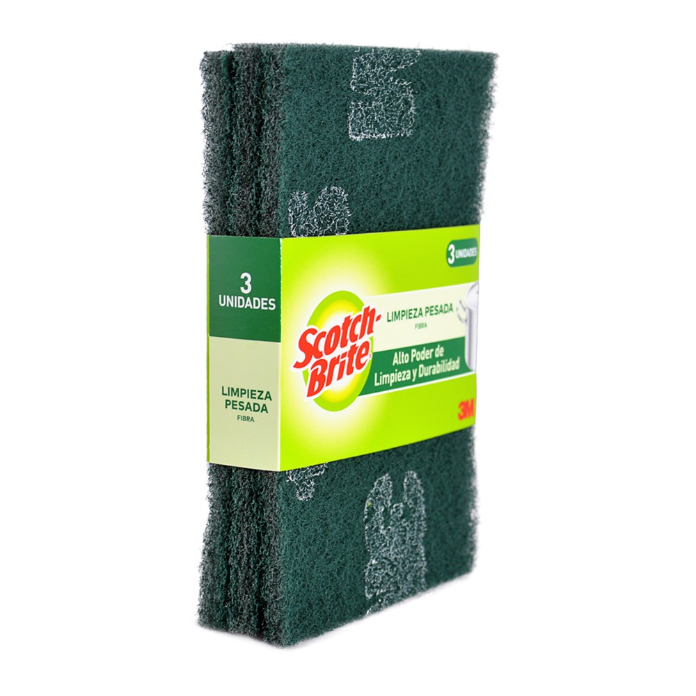 Mascon 4x6pulg verde 3 piezas - Esponjas y mascones