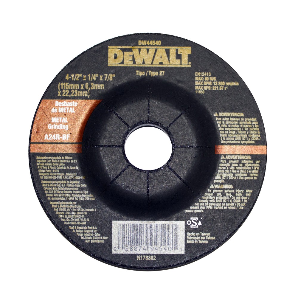 Disco Para Desbaste Metal 4 X 1 4 X 7 8 In Discos Para Esmerilar