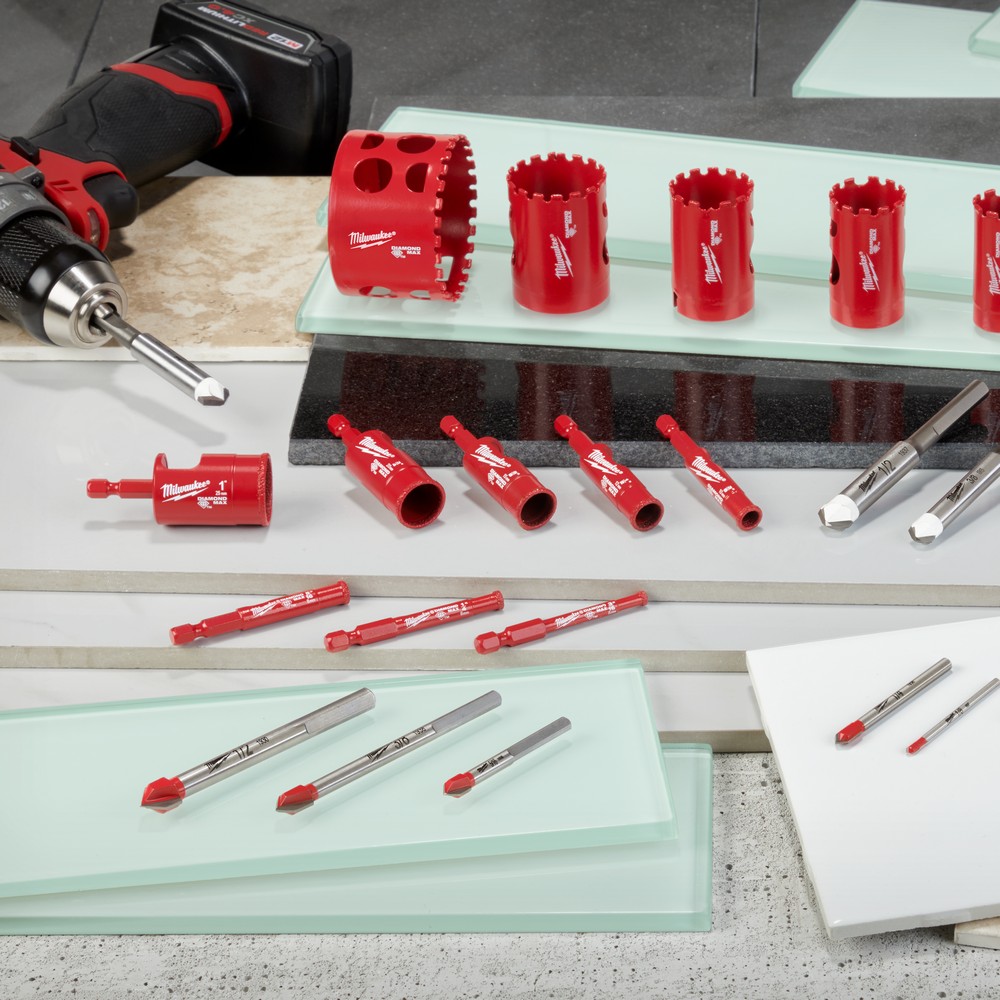 Broca de diamante 3/16 pulg para vidrio / ceramica - Brocas para vidrio