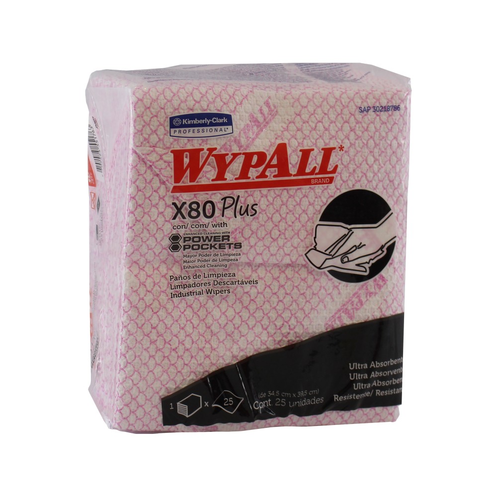Toalla wypall x80 plus rojo 30218786 - Toallas y paños desechables