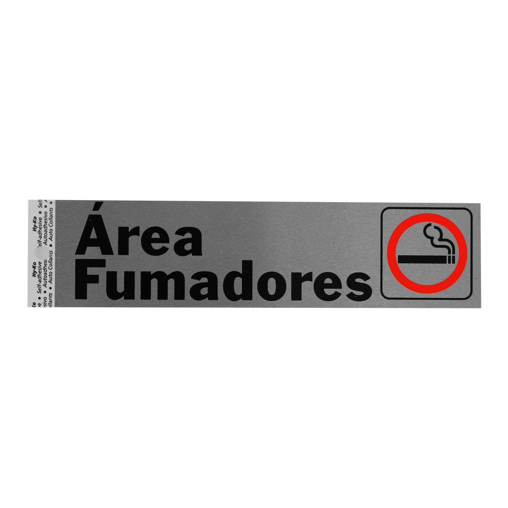 Rotulo area fumadores 5x20 cm - Rótulos