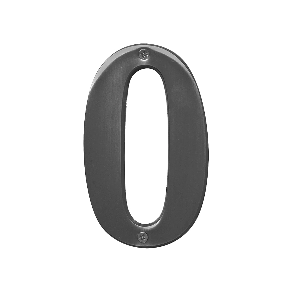 Numero 0 5 pulg satin niquel - Números